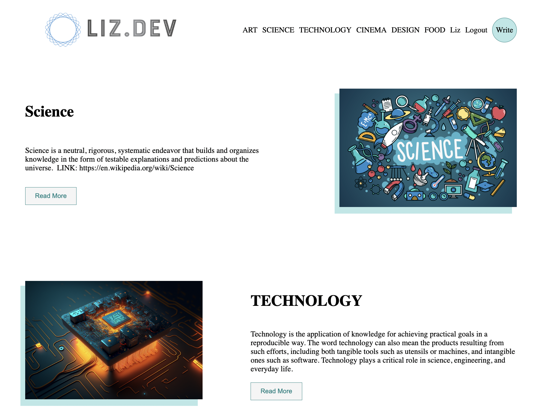 GitHub - lizwxy0501/Blog-Application