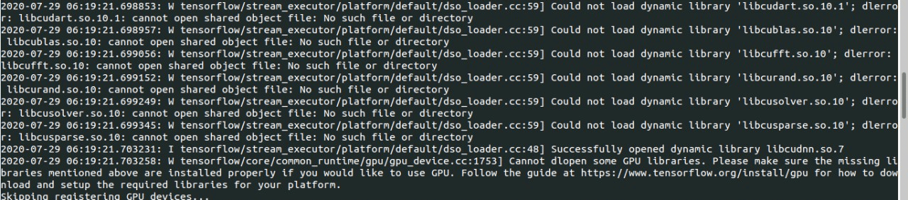 Cuda And Cudnn Compatibility For Tensorflow2 Object Detcetion Api With Gtx 10601050 Machines