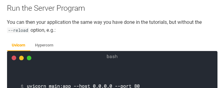 Doc Improvement: FastAPI Deployment Section · Issue #4743 · fastapi ... Doc Improvement: FastAPI Deployment Section · Issue #4743 · fastapi ...