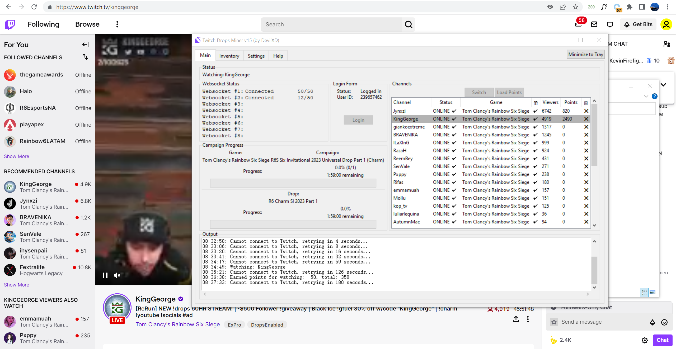Cannot connect to Twitch · Issue #136 · DevilXD/TwitchDropsMiner · GitHub