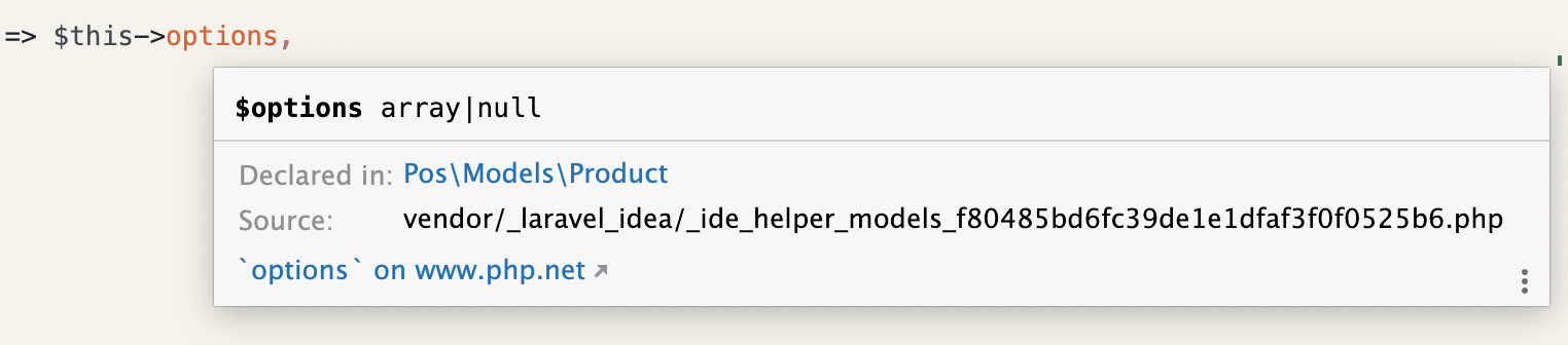 [bug] Smart Goto Does Takes You To Ide Helper Model File When Model Is Extended From Another