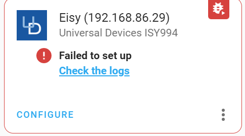 My Universal Devices eisy does not connect. · Issue #86355 · home-assistant/core · GitHub