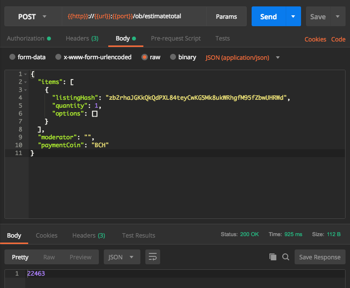 Bug Ob Estimatetotal Triggers A Server Error [multiwallet] · Issue 1206 · Openbazaar