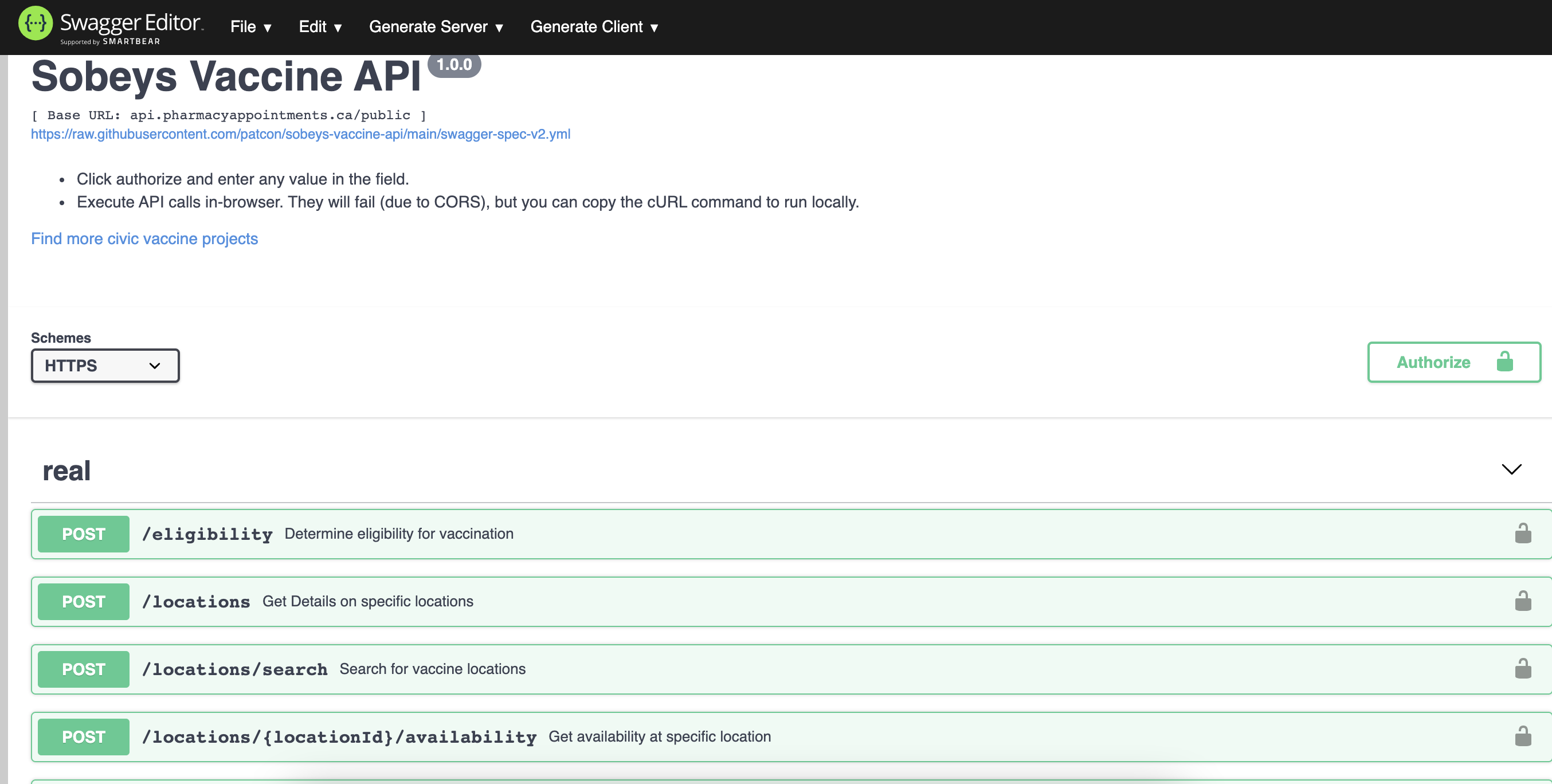 GitHub - patcon/sobeys-vaccine-api