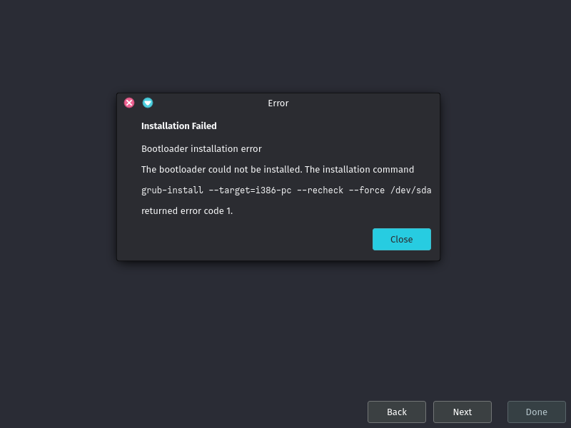 Calamares fails to install bootloader when booting in Legacy BIOS mode and using BTRFS · Issue ...