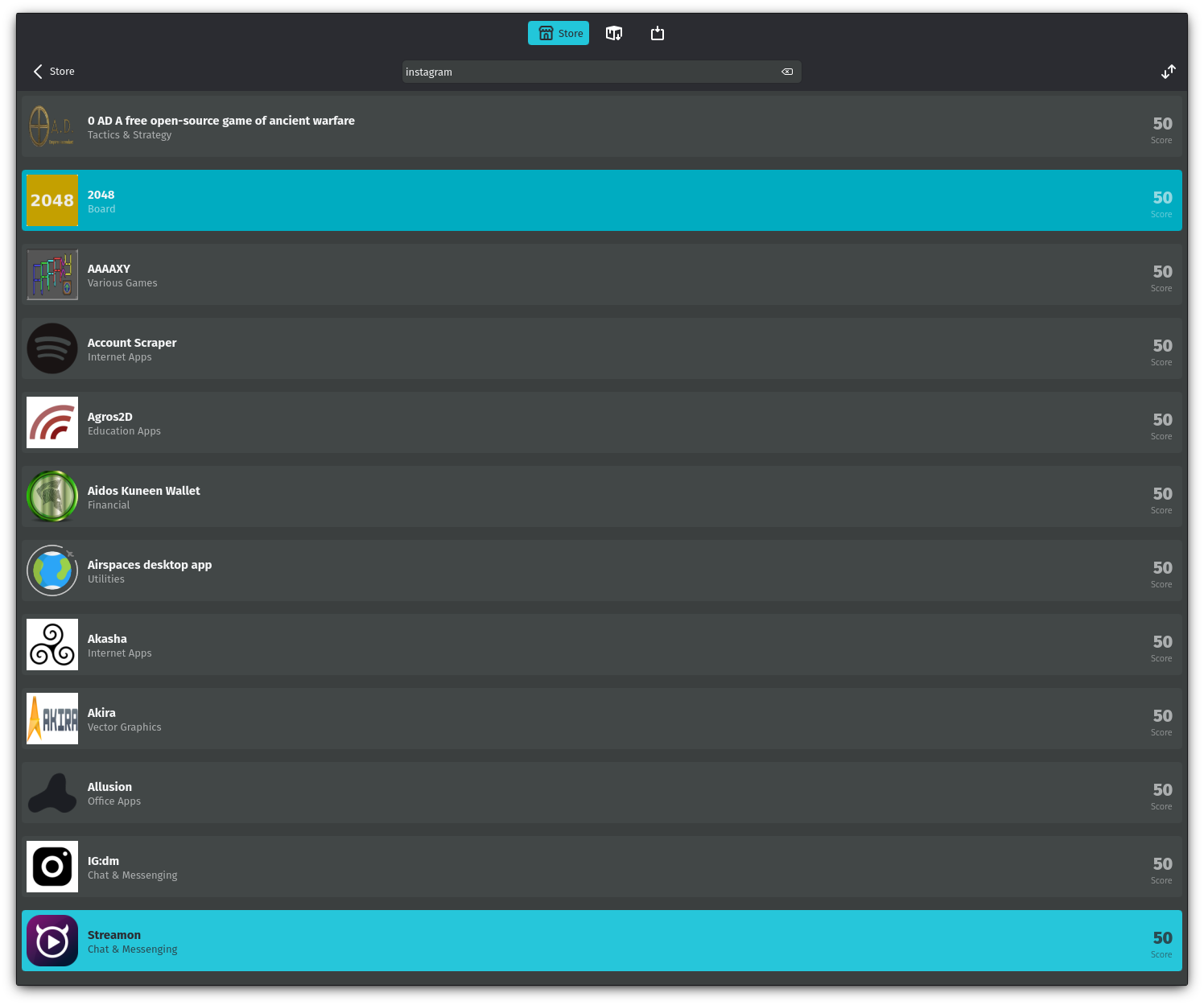 Correctly filter search results · Issue #106 · Nitrux/nx-software-center · GitHub
