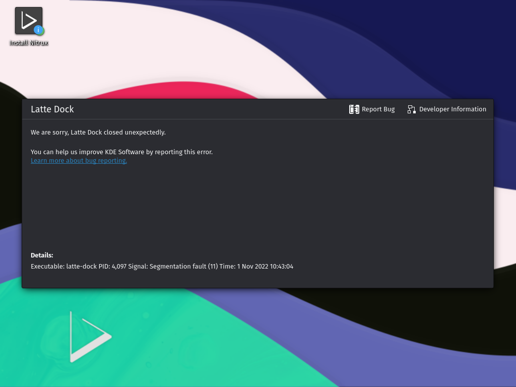 Latte Dock often crashes in Live session · Issue #79 · Nitrux/nitrux-bug-tracker · GitHub