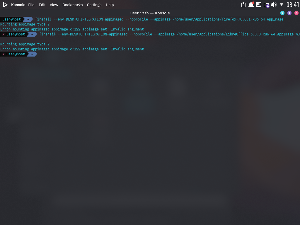 AppImage failed to load if using appimaged firejail integrated launchers · Issue #101 ...