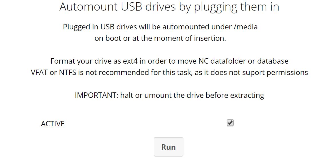 % used full · Issue #295 · nextcloud/nextcloudpi · GitHub