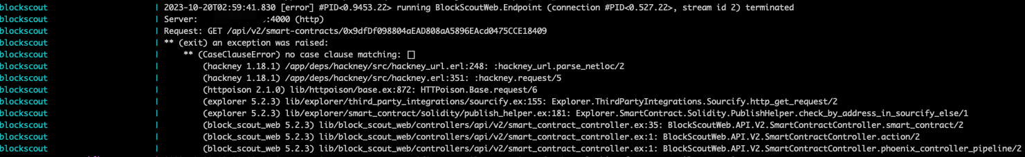 /api/v2/smart-contracts error report · Issue #8657 · blockscout/blockscout · GitHub