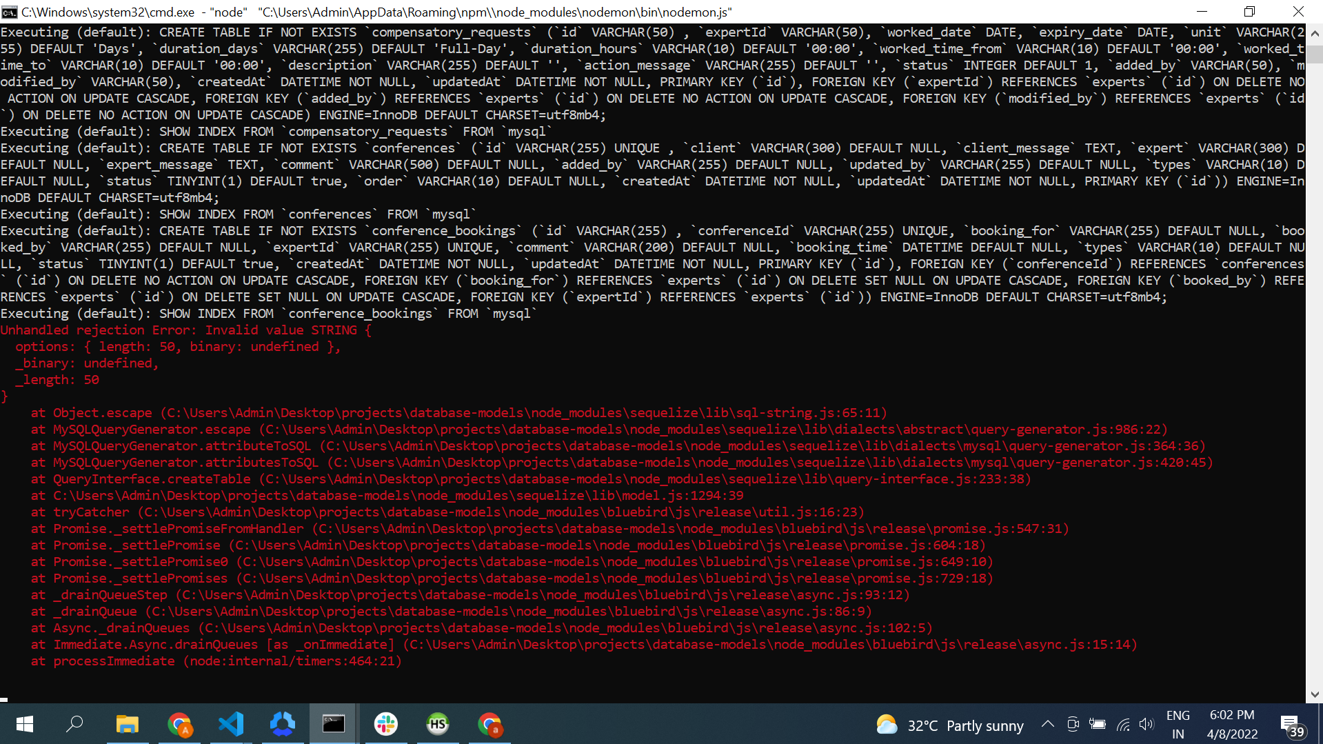 sequelize Datatype STRING error · Issue #14344 · sequelize/sequelize · GitHub