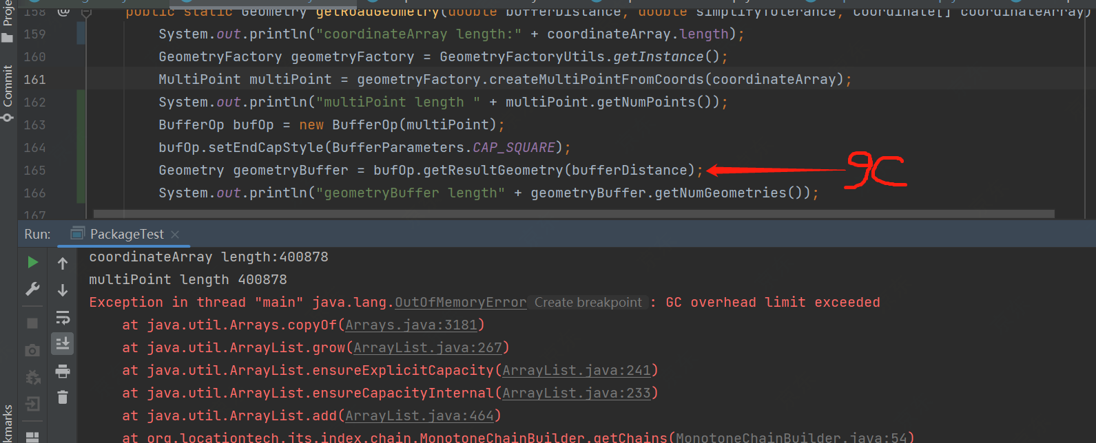 Java multipoint buffer memory overflow, what's a good way · Issue #913 · locationtech/jts · GitHub
