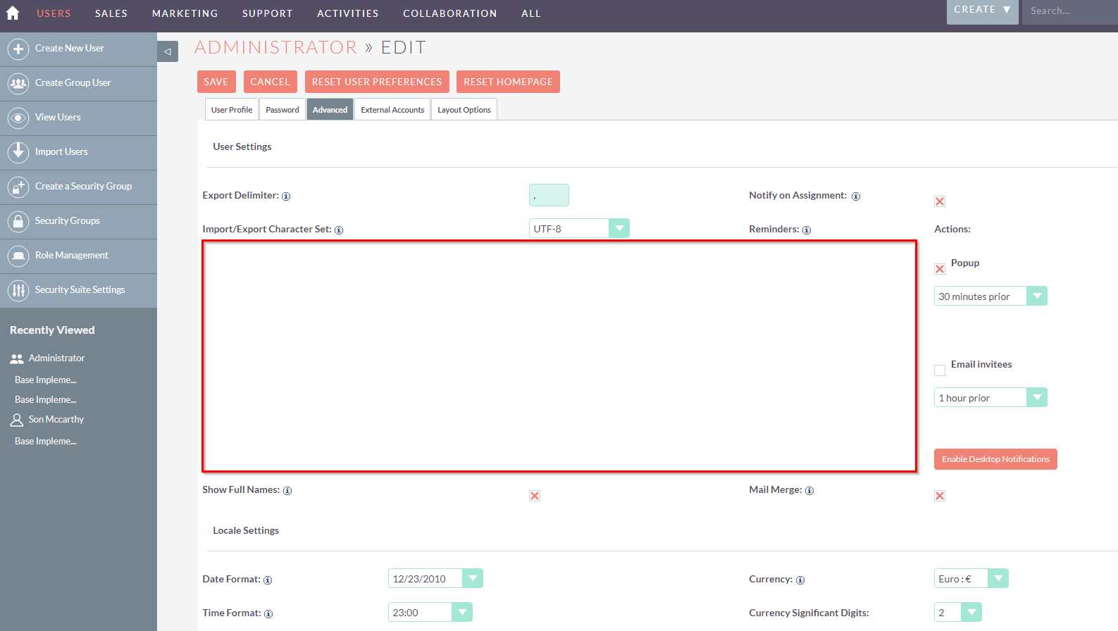 Profile Edit - Large empty space · Issue #5289 · salesagility/SuiteCRM · GitHub