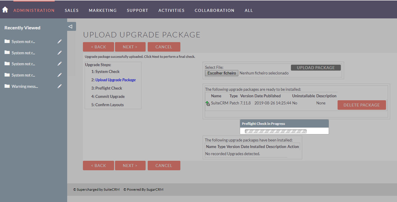 Update screen requires an update! · Issue #8014 · salesagility/SuiteCRM · GitHub