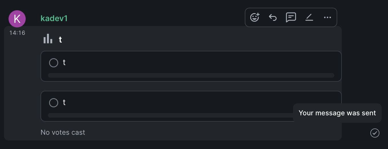 Message Sent Status Icons Dont Appear For Polls · Issue 20566 · Element Hqelement Web · Github 5624
