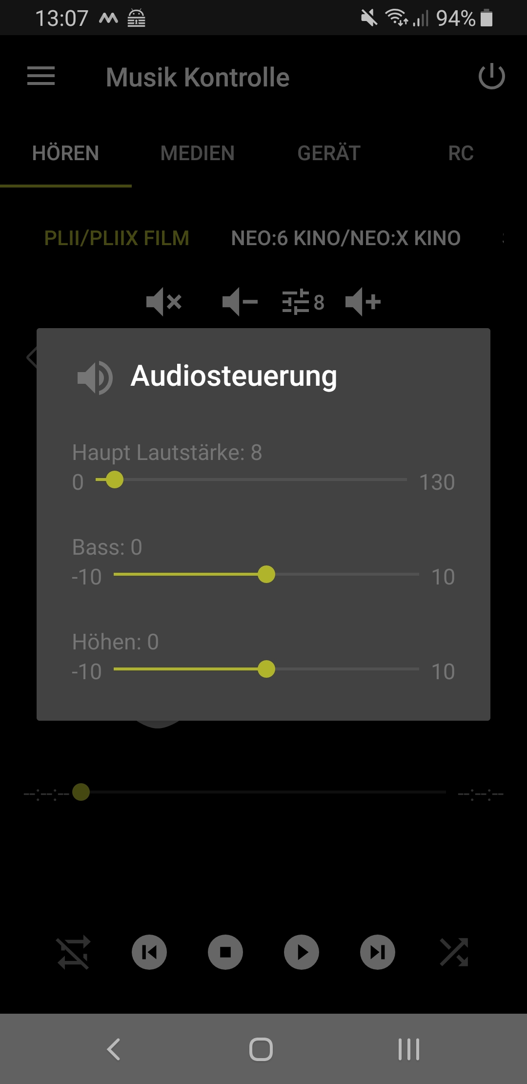 Allow subwoofer and center level for TX-NR509 · Issue #99 · mkulesh/onpc · GitHub