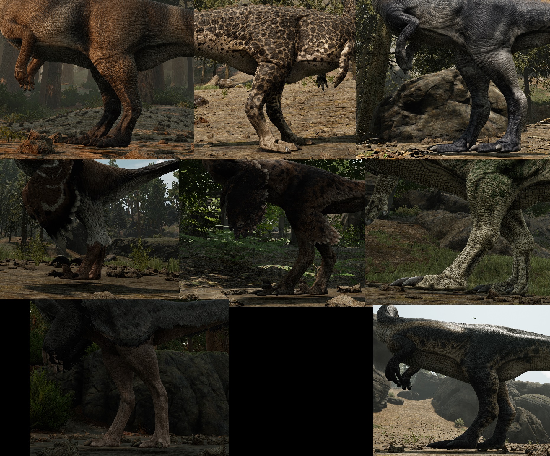 (Public Test Branch) Feet of bipedal dino's are not touching the ground ...