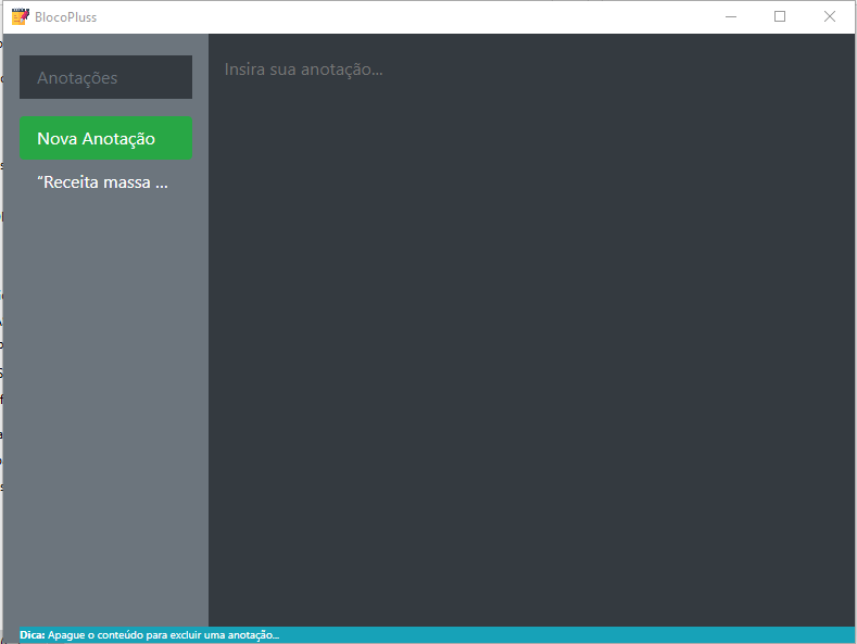 GitHub - EricCastr0/projetoBlocoPluss: Projeto feito em electronjs para ...