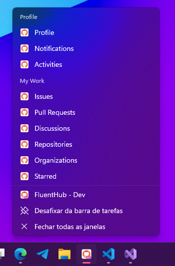Add JumpList support · Issue #96 · 0x5bfa/FluentHub · GitHub