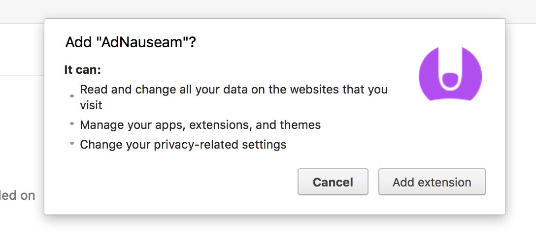 Can't enable AdNauseam 3.4.402 in Google Chrome · Issue #1275 · dhowe/AdNauseam · GitHub