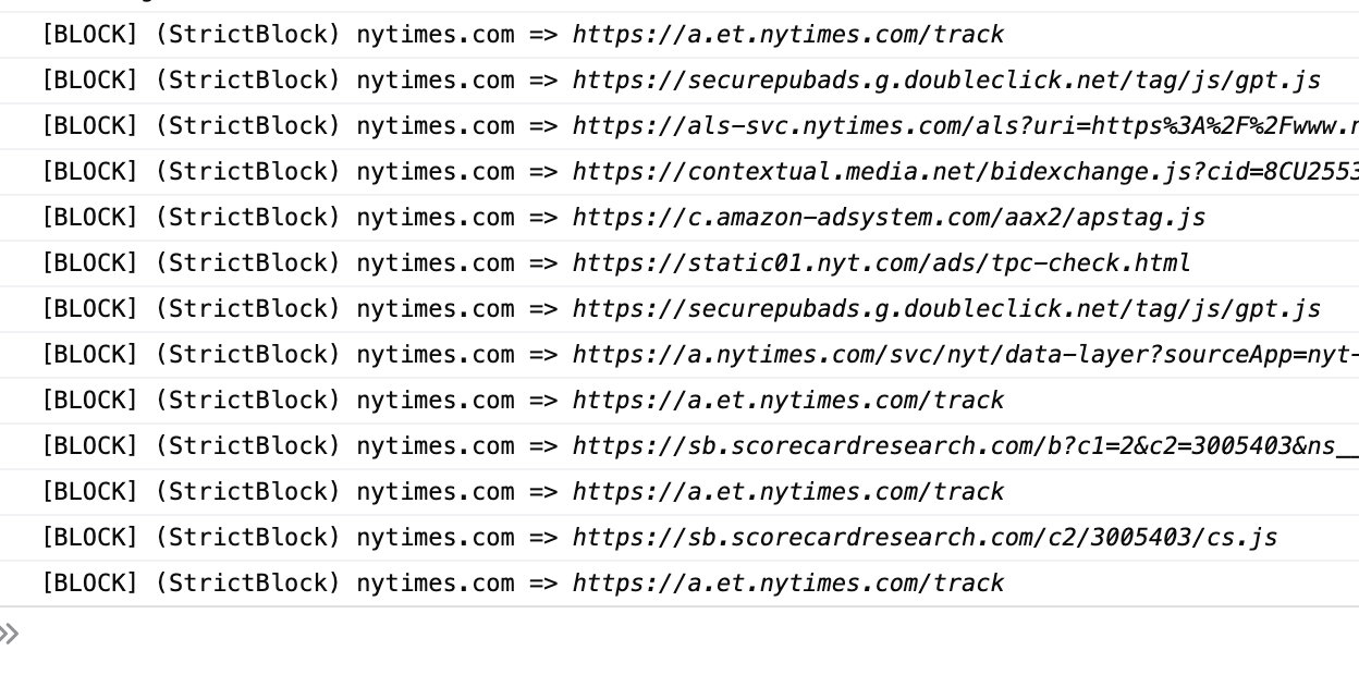[Release 3.9.2] Firefox: Issues with Strict Blocking · Issue #1727 · dhowe/AdNauseam · GitHub