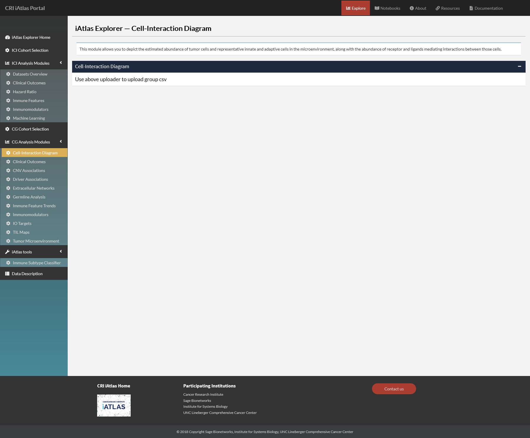 Fix footer position that stays in the center of the screen · Issue #171 · CRI-iAtlas/iatlas-app ...