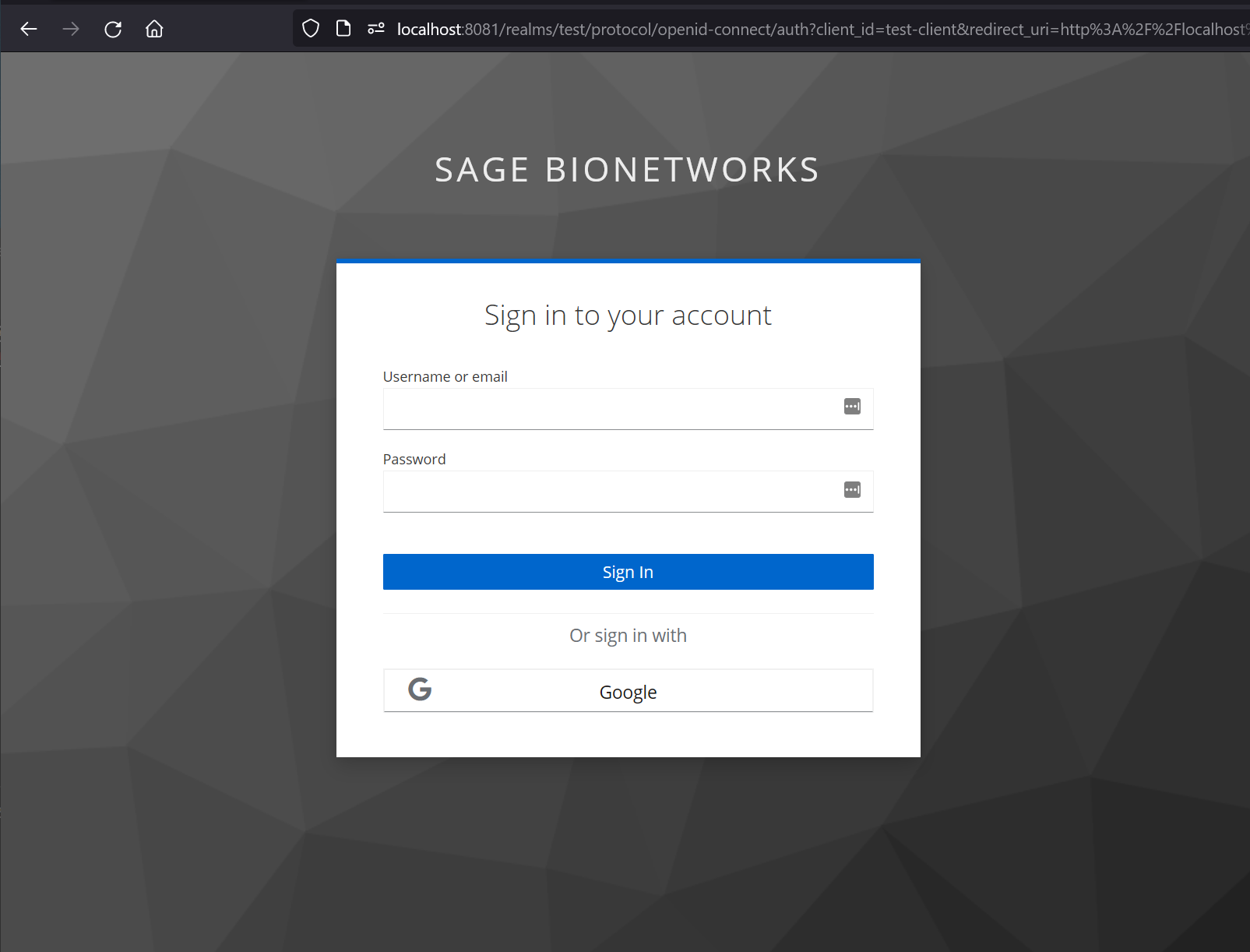Setup Sign in with Google using Keycloak · Issue #211 · Sage ...