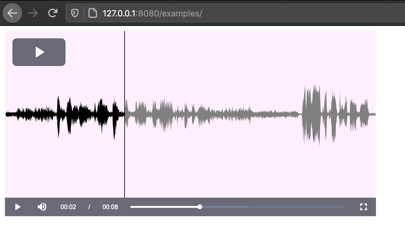 Does videojs big play button work with wavesurfer plugin? · Issue #120 · collab-project/videojs ...