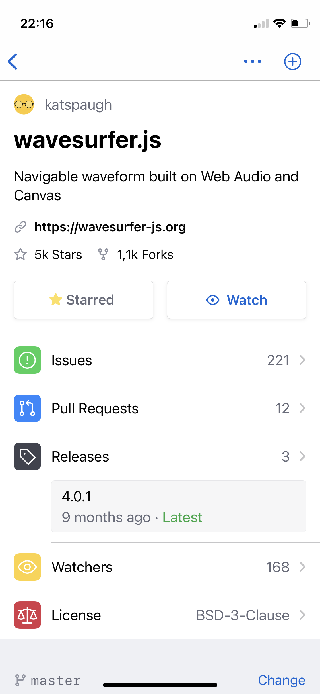 releases section not being updated · Issue #2231 · katspaugh/wavesurfer.js · GitHub
