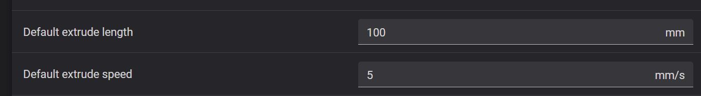 Unable to set tool extrude length > 50mm · Issue #1032 · fluidd-core/fluidd · GitHub