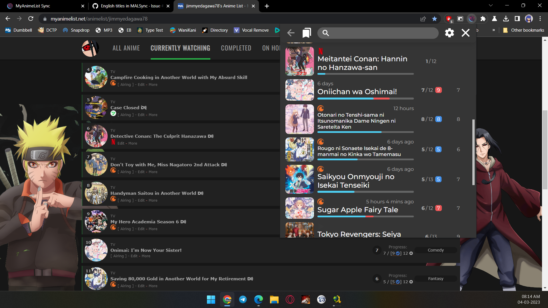 English titles in MALSync · Issue #1626 · MALSync/MALSync · GitHub