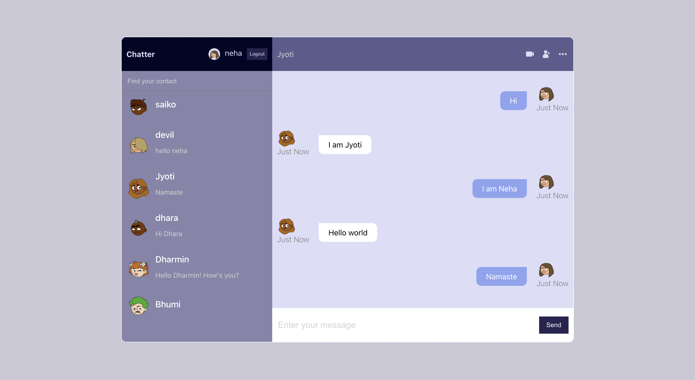 GitHub - mibhumi/chatter: This is a real time chat application in which you can authenticate ...