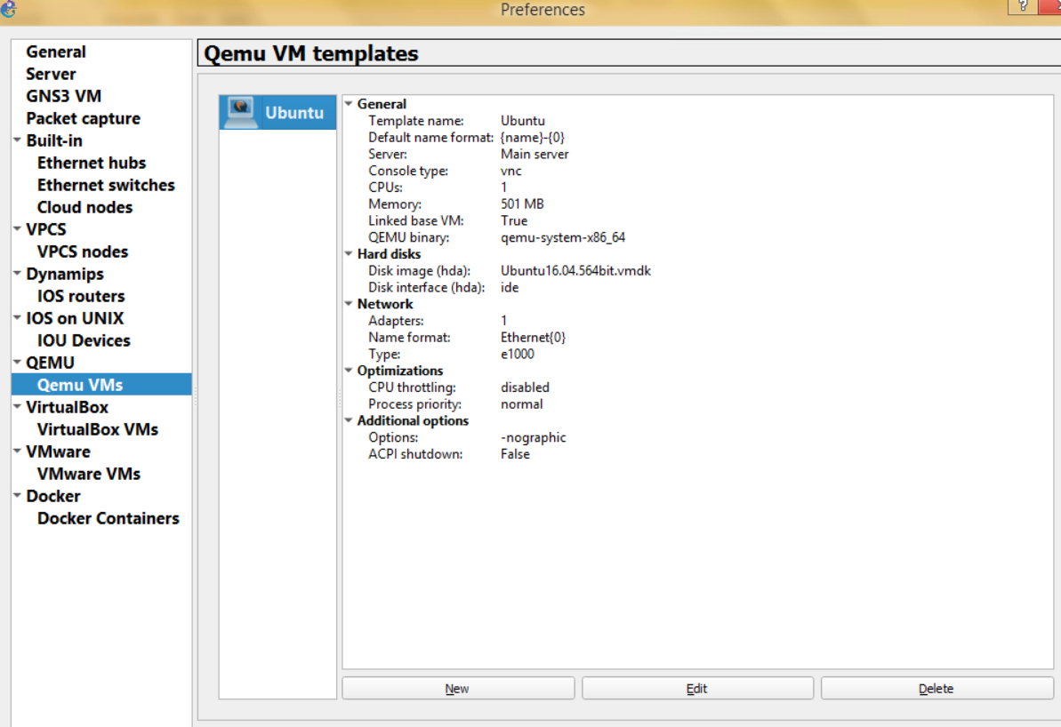 Unable To Modify Etcnetworkinterfaces In Order For The Gns3 Qemu Vm Reach The Internet