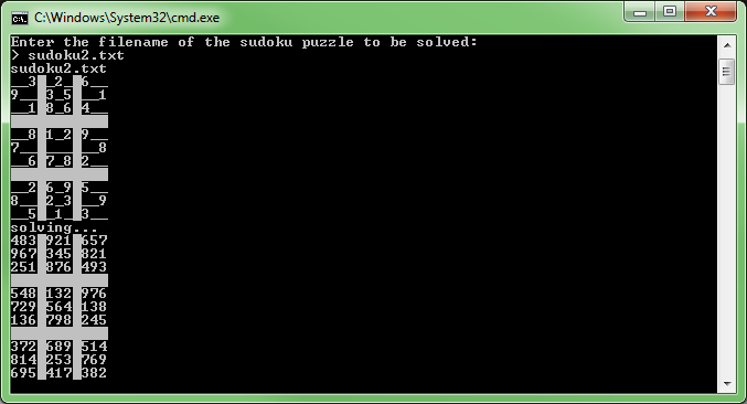 Github Rory660 Sudokusolver Takes In Sudoku Puzzles And Outputs Their Solutions