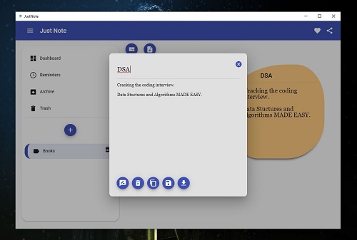 GitHub - vivek437/JustNote: NotePad desktop application