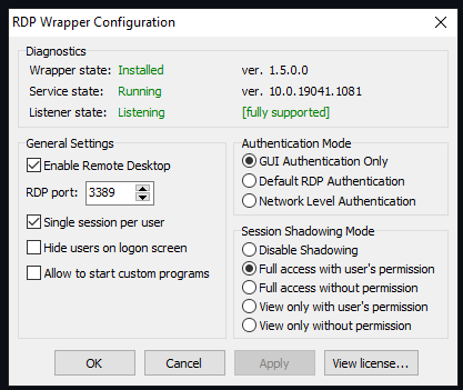 19043.1081 win 21H1 - Not Supported · Issue #1449 · stascorp/rdpwrap · GitHub
