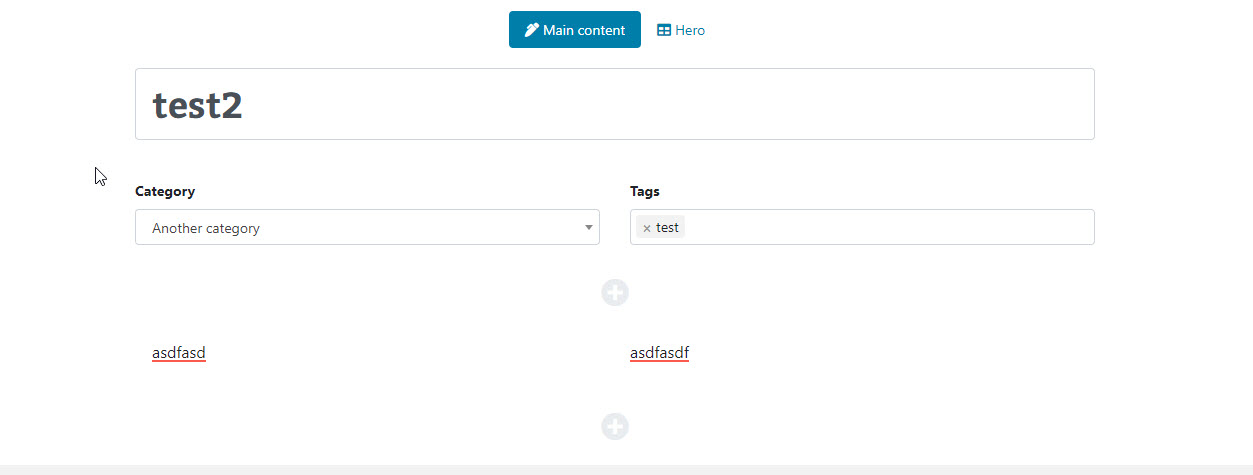 Adding columns and content to page causes Null exception on MVC sample blog main page · Issue ...