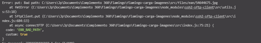 ERR_BAD_PATH Issue when running · Issue #326 · theophilusx/ssh2-sftp-client · GitHub