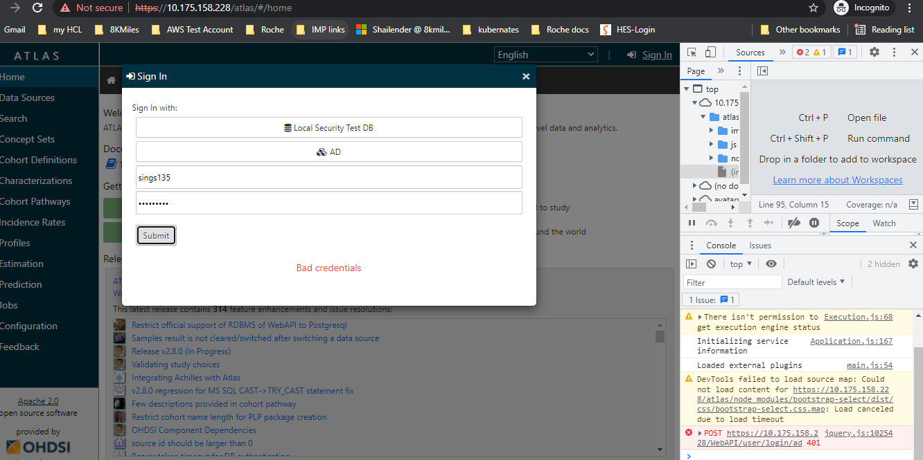 Ldap authentication is not working in ATLAS · Issue #1942 · OHDSI/WebAPI · GitHub