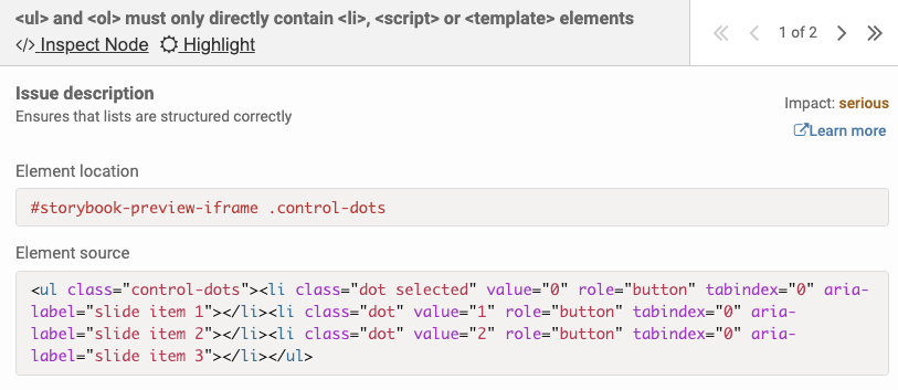 Accessibility issue: ARIA role button is not allowed for given element · Issue #504 · leandrowd ...