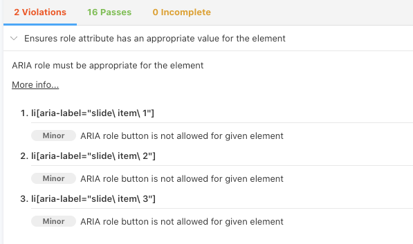 Accessibility Issue Aria Role Button Is Not Allowed For Given Element · Issue 504 · Leandrowd