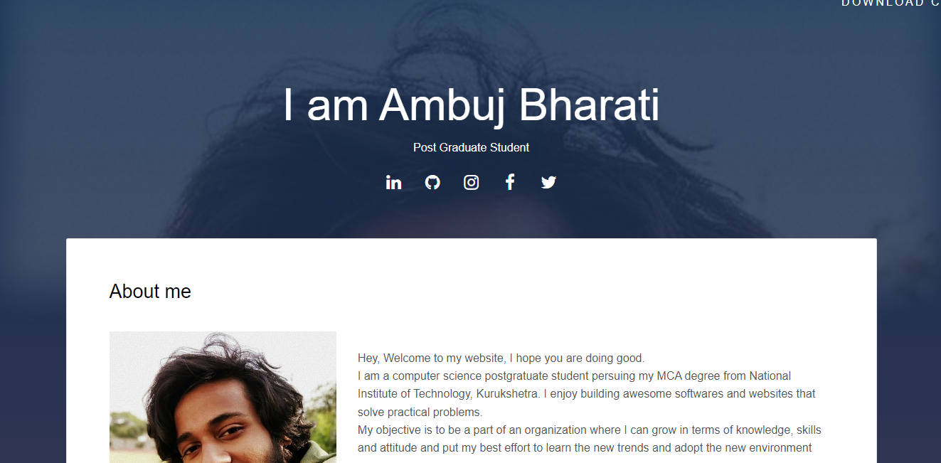 GitHub - Ambujbharati/portfolio