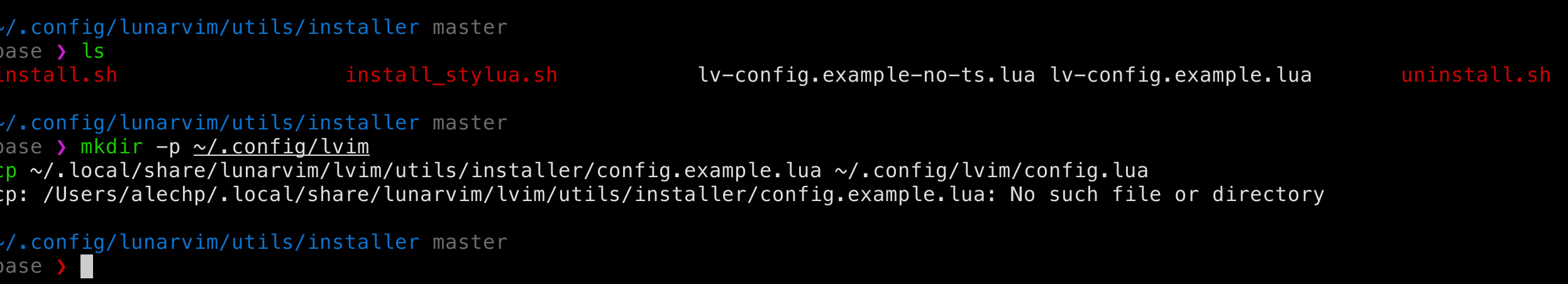 [Bug]: Rolling and master install failing · Issue #1235 · LunarVim/LunarVim · GitHub