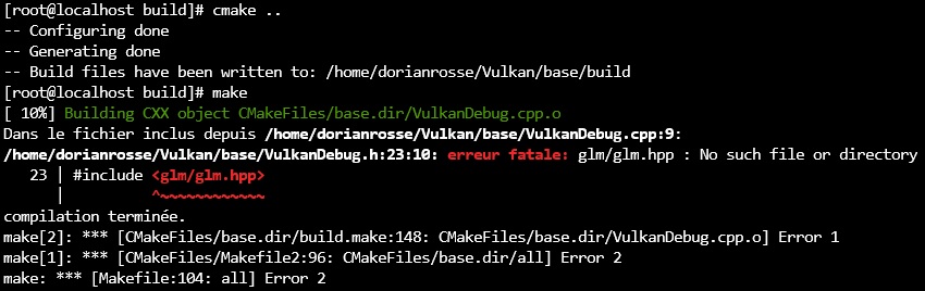 I have bring glm.hpp in glm directory on your base folder but It keep missing I don't know why ...