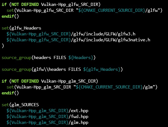 I Have Edited The Cmakelist For Bring Glm Glfw And Glslang · Issue 604 · Khronosgroup Vulkan