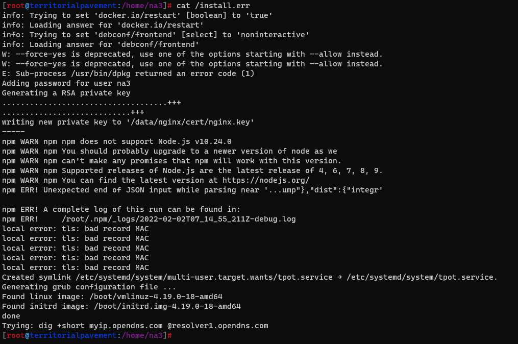 tls: bad record MAC · Issue #1004 · telekom-security/tpotce · GitHub