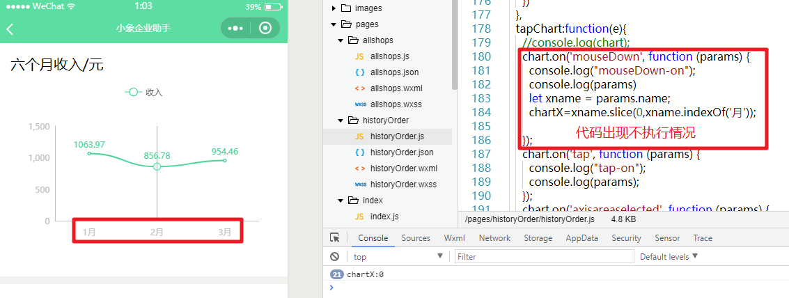 微信小程序使用echarts事件事件调用失灵 · Issue 147 · Ecomfeecharts For Weixin · Github
