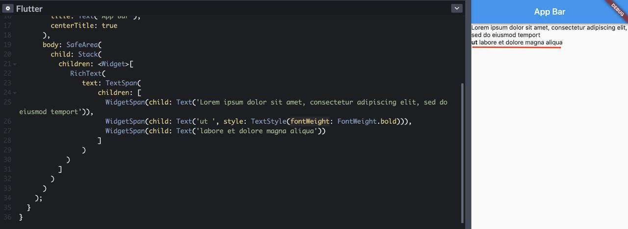 Richtext Splits Text In Multiline Improperly · Issue 66179 · Flutterflutter · Github 5142