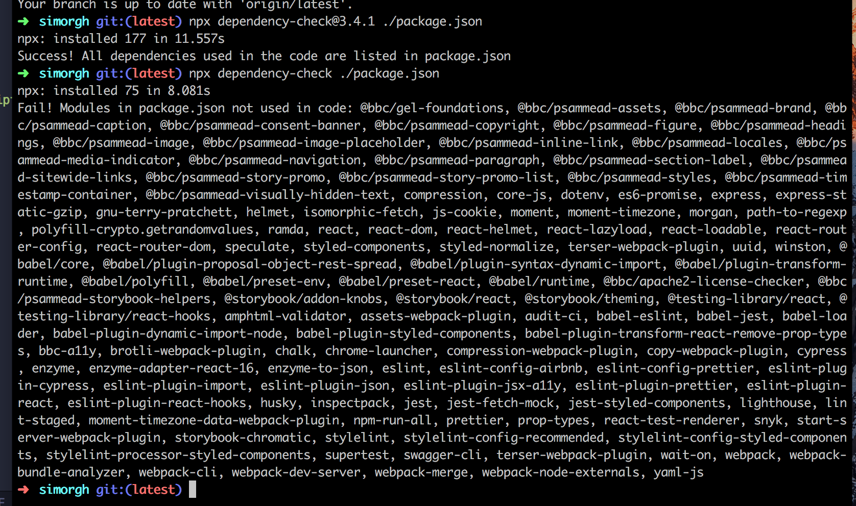 Use Latest Version Of Dependency Check Package Issue 2779 Bbc
