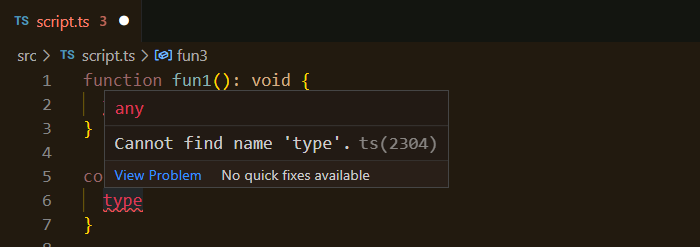 IntelliSense/autocomplete does not suggest "type" keyword when ...